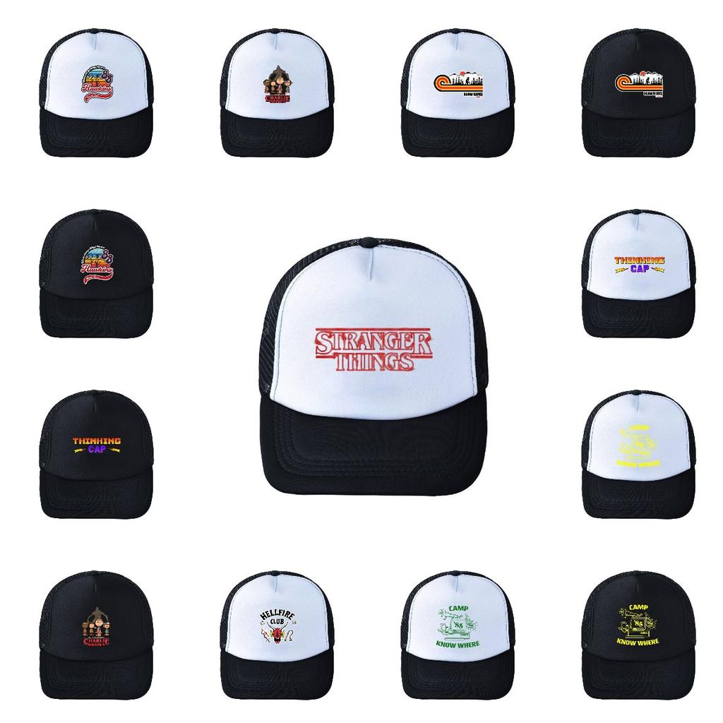 Buy Stranger Things Camp Breathable Mesh Baseball Cap Cos Hell Fire Hat ...