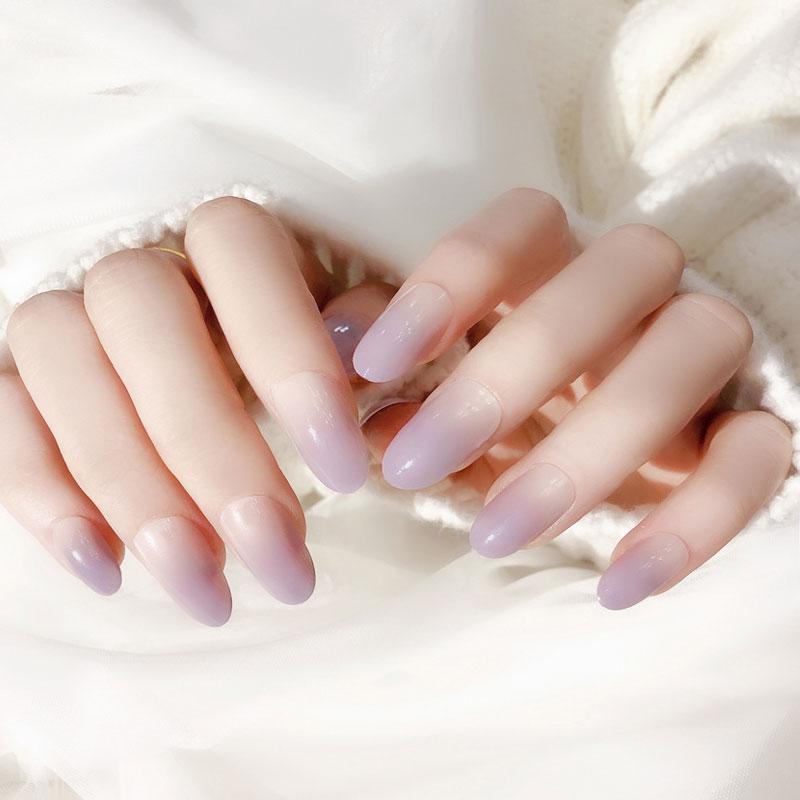 Matte False Nails Full Tips Women Fake Fingernails Nail Art Decoration ...
