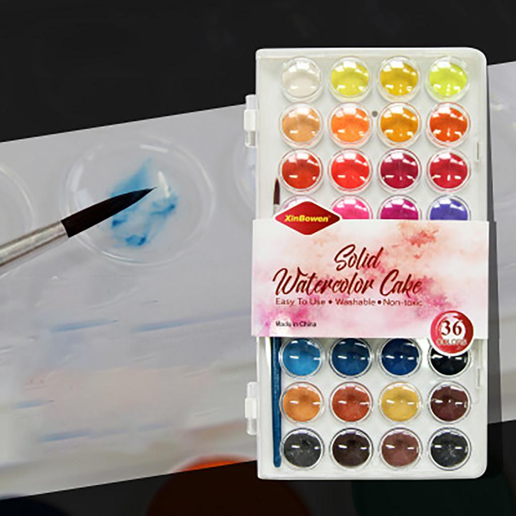 Buy Hand-painted Color Paint 36-color DIY Solid Watercolor Paint Set at ...