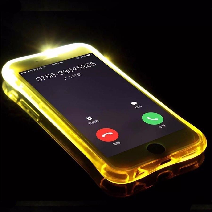Buy Phone Case Cover Soft TPU LED Flash Light Up Remind Incoming Call ...