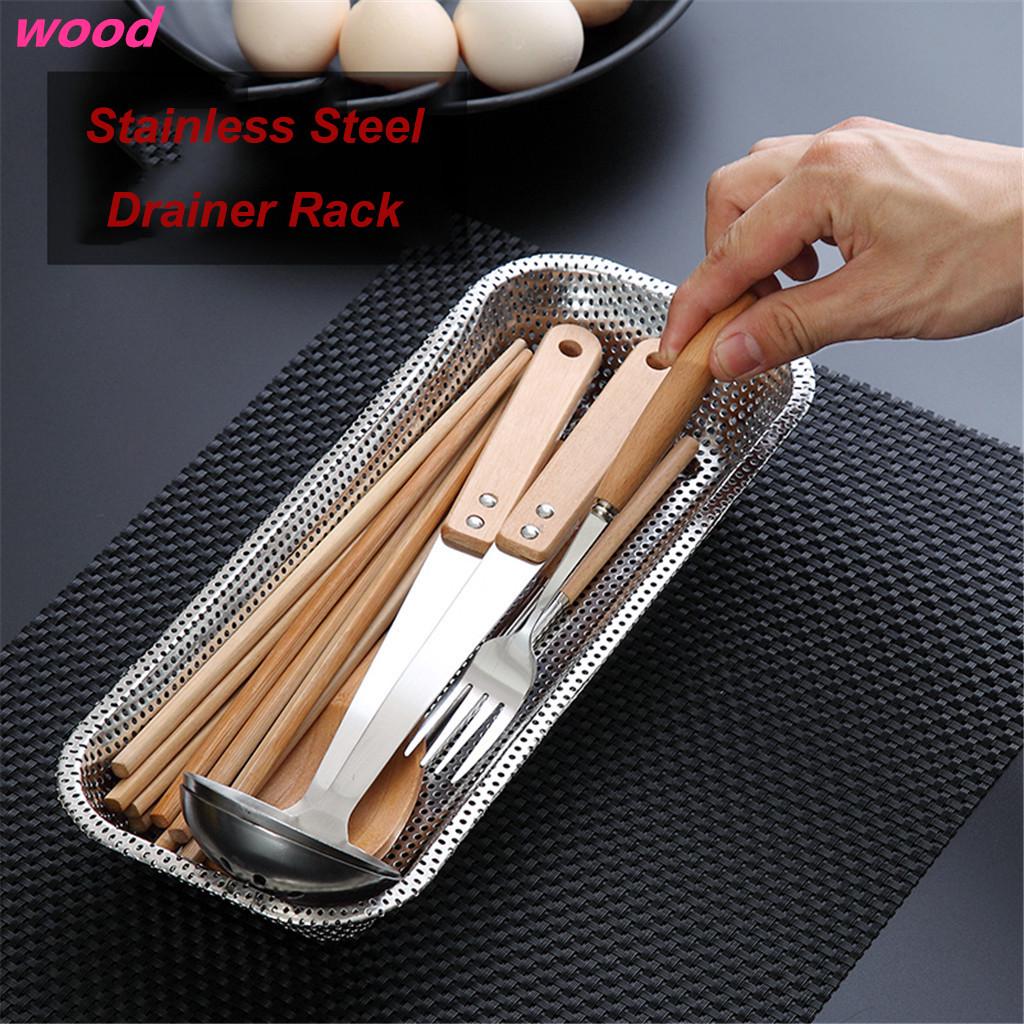 Buy Stainless Steel Drainer Rack,Storage Drip Tray,Sink Drying Sift ...