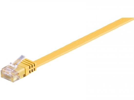 Microconnect v-utp602y-flat 2m cat6 u/utp (utp) jaune câble de réseau ...
