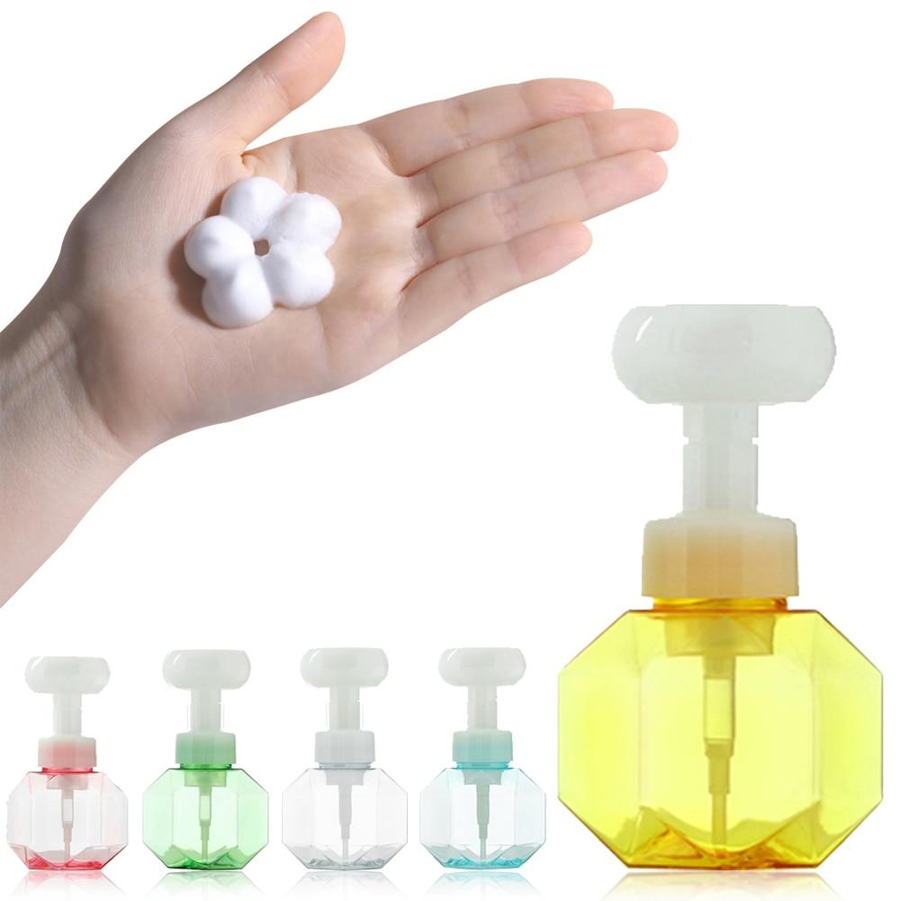 Buy 300ml Flower Foaming Liquid Soap Refillable Hand Soap Dispenser ...