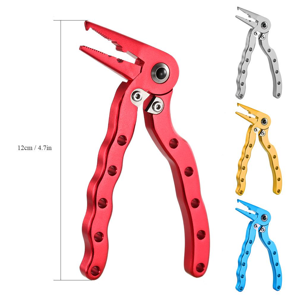12CM Fishing Pliers Split Ring Line Cutters Fishing Hooks Tungsten ...