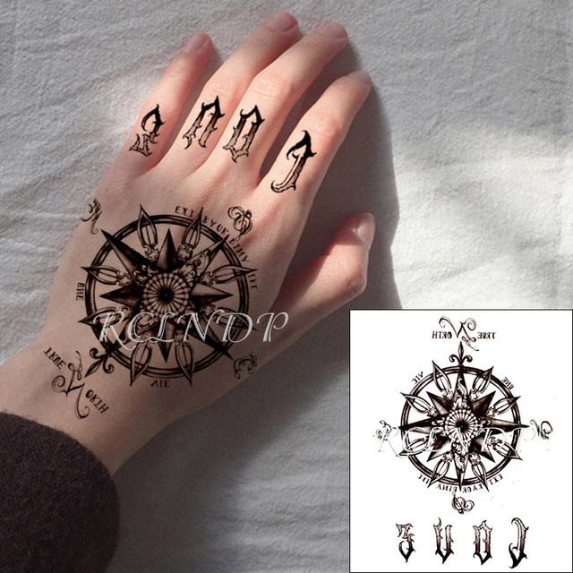 Buy Waterproof Temporary Tattoo Sticker Flower Rose Fake Tatto Flash ...