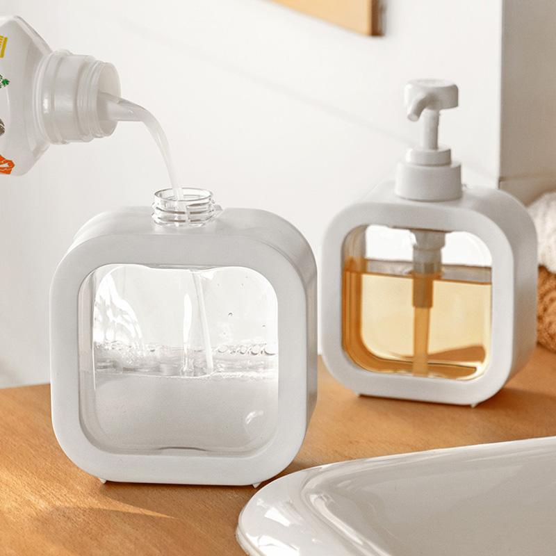 Buy 500ml Durable Soap Dispenser Non-slip Plastic Refillable at ...