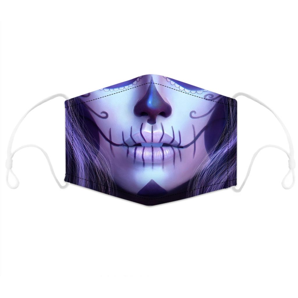 Buy Skull Print Cotton Mouth Mask Anti Dust Face Mask for Men Women ...