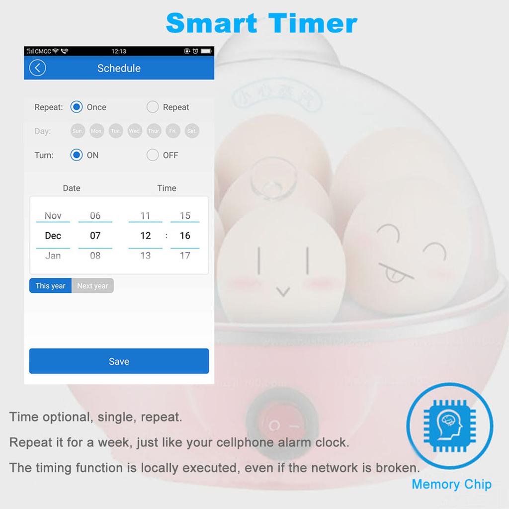 Buy Wifi Smart Switch 10a Wireless Light Timer 433mhz Switch Phone App ...