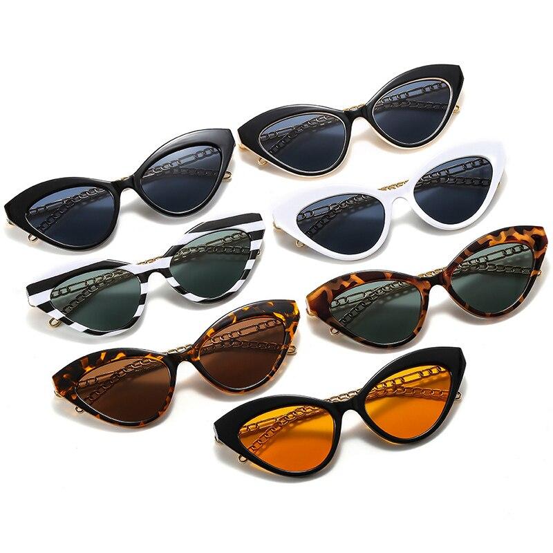 Cheap Soandei Retro Cat Eye Colorful Sunglasses Women Brand Designer