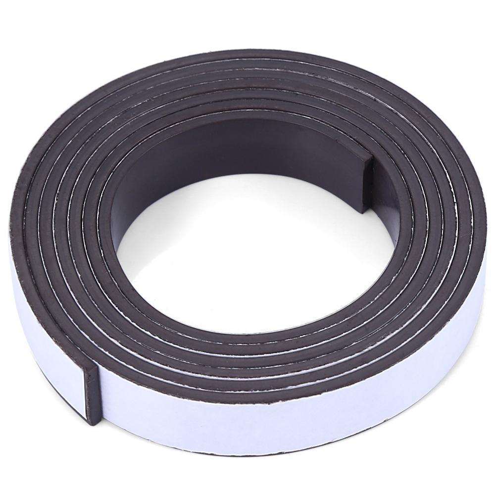 Compre 10 x 1.5mm 1m Autoadesivo Flexível Rubber Magnet Strip Tape Roll ...
