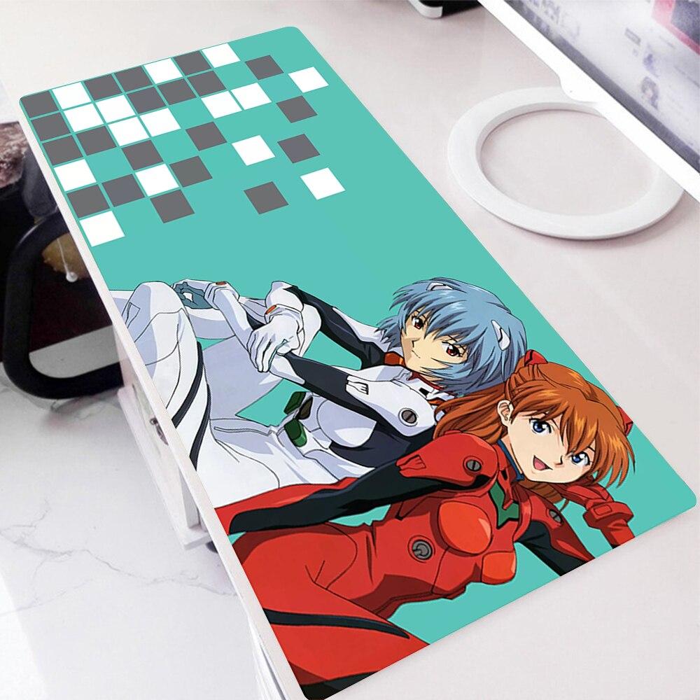 Buy Evangelion Anime Gaming Keyboard Table Large Mouse Pad Rubber Mouse ...