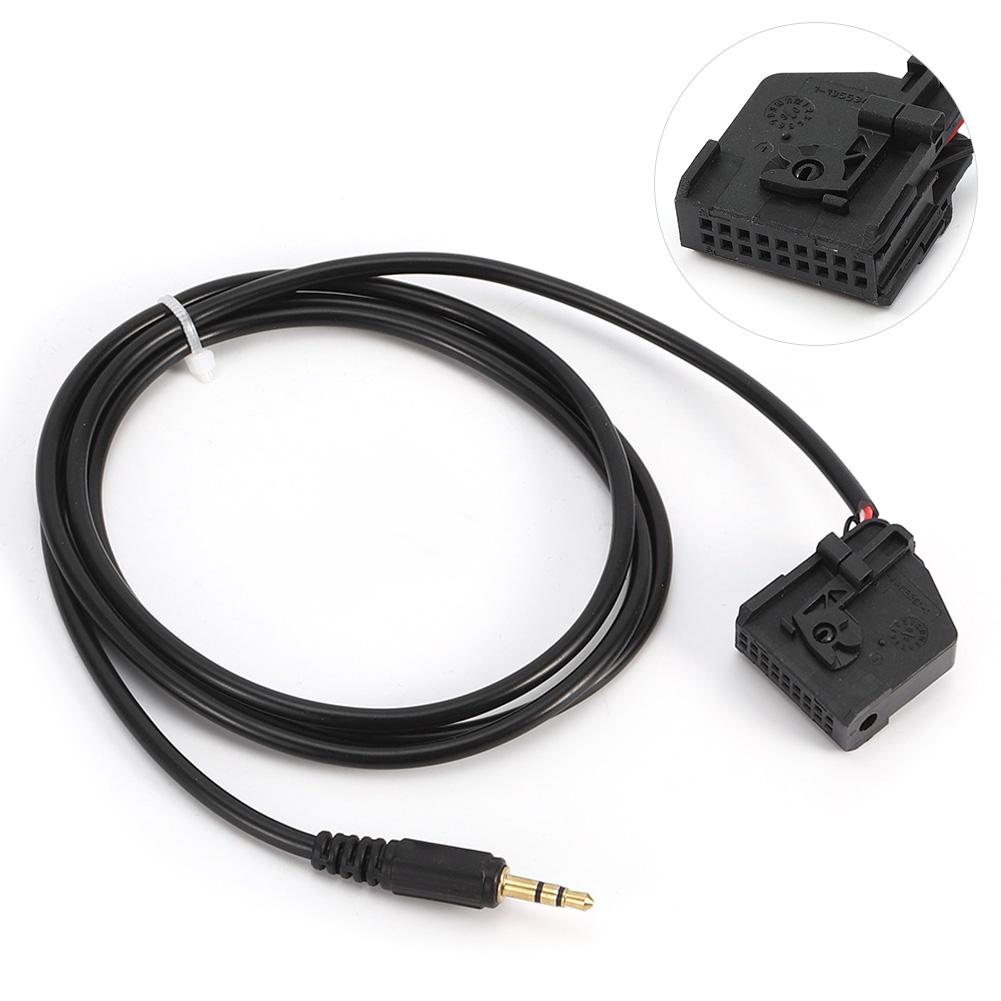 Buy 3.5mm AUX Input Adapter Cable MP3 Connector Fit for Benz Mercedes ...