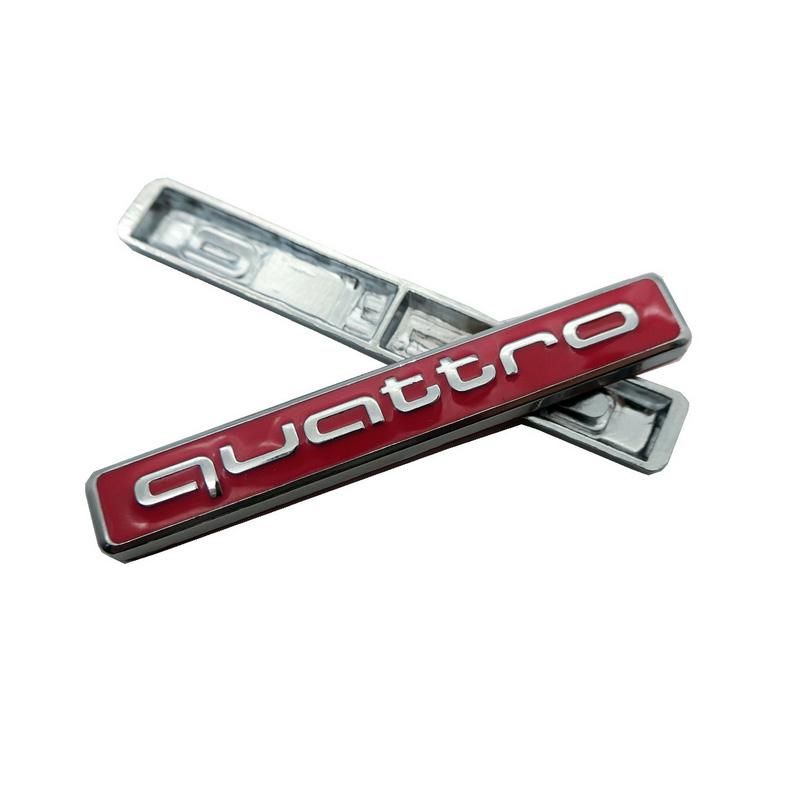 Buy Car Quattro Sticker Car 3D Sticker Accessories Car Labeling for A3 ...