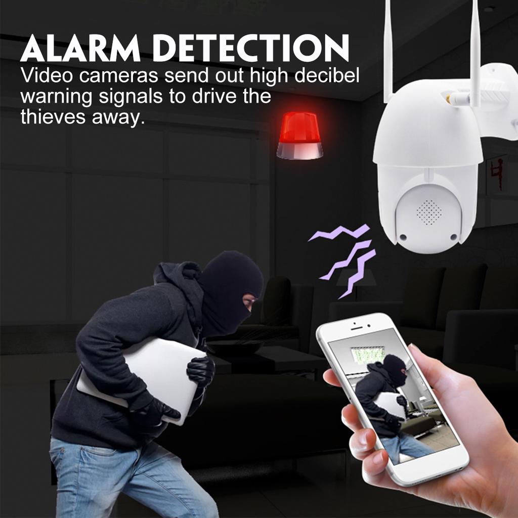 HD 1080P 8 LED Wireless IP Camera Pan Tilt Zoom Wifi Surveillance Home ...