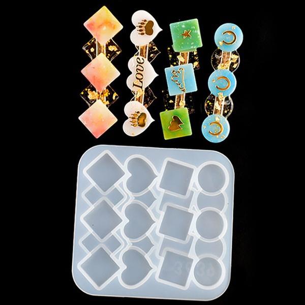 Buy Hair Pin Resin Mold,Epoxy Resin Mold Hair Clip Barrette Casting ...