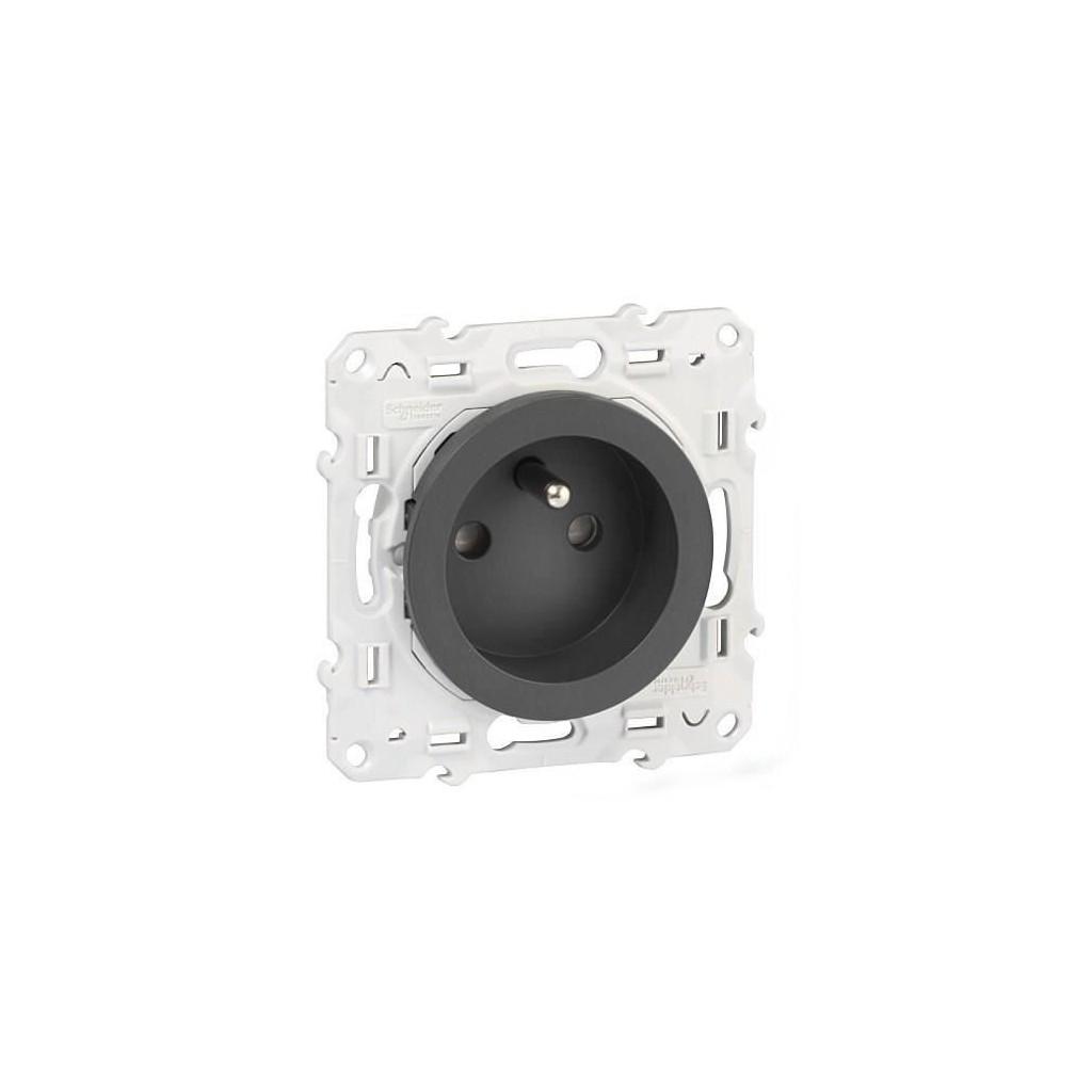 Buy SCHNEIDER ELECTRIC Prise de courant 2 pôles + terre Odace ...
