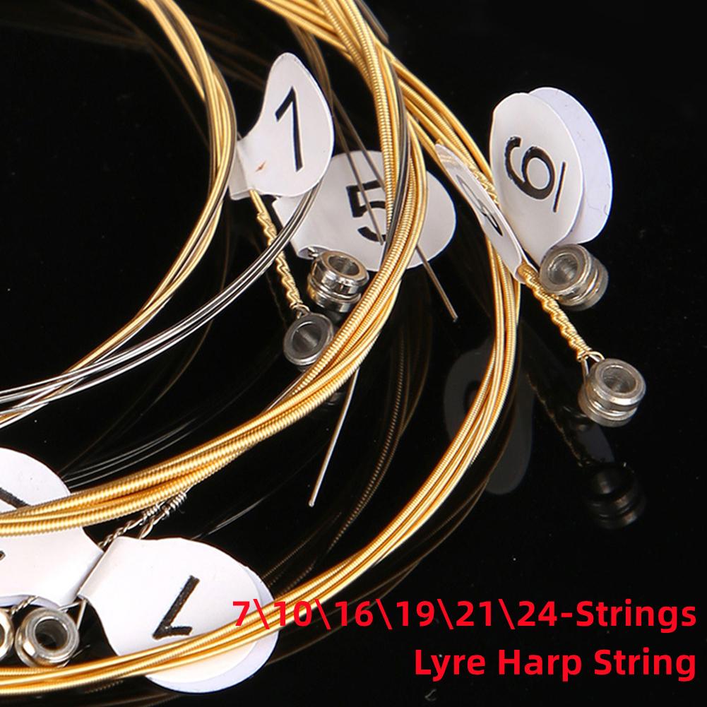 Durable Lyre Strings Harp 7\10\16\19\21\24 Strings uygun fiyatlı satın ...