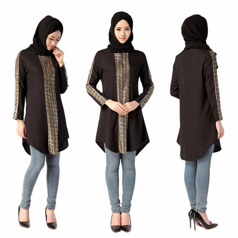 Buy Middle East Plus Size Abayas Muslim Blouse Islamic Clothing For ...