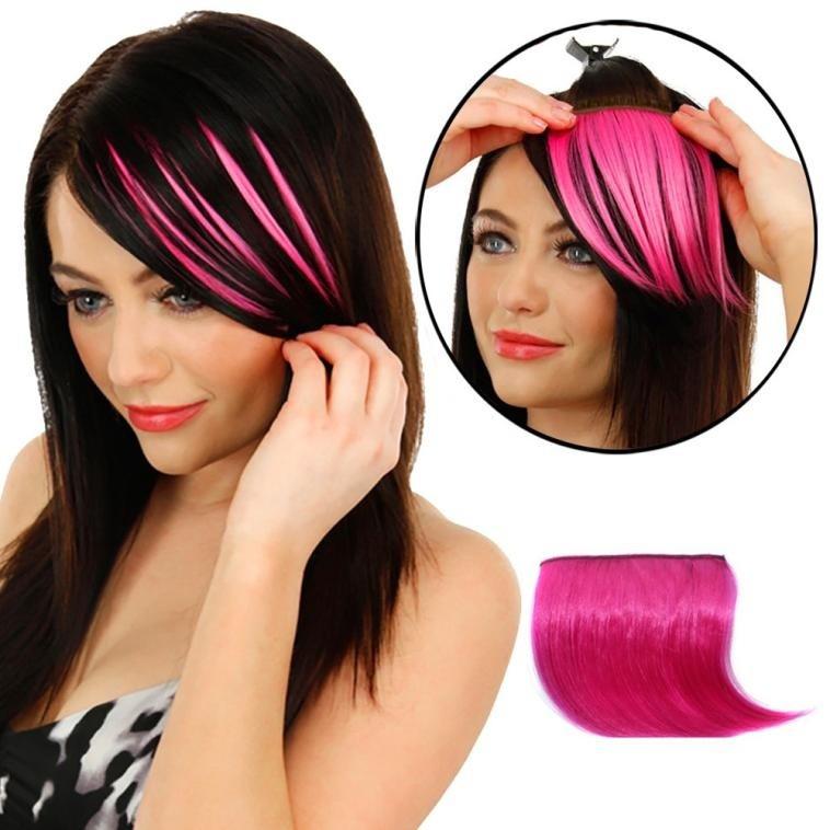 Buy Pretty Girls Clip On Clip In Front Hair Bang Fringe Hair Extension ...