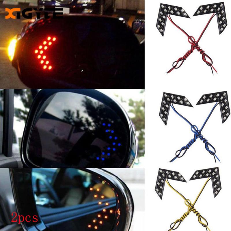 Buy 2 Pcs Side Turn Signal Arrow Panel Car Side Rear View Mirror Turn ...