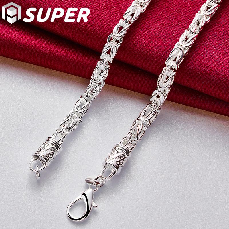 Cheap 925 Sterling Silver 20 Inch 5mm Faucet Chain Necklace Jewelry | Joom