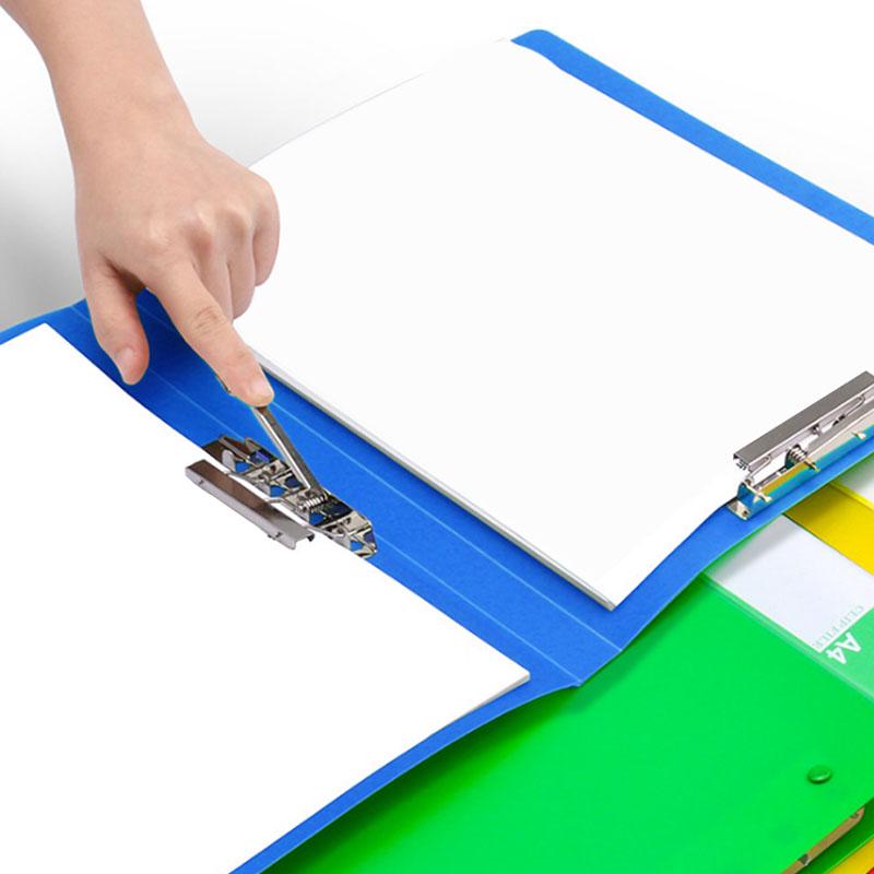 Buy Folding Plastic Folder Double Clip Folder File Clipboard Learning ...