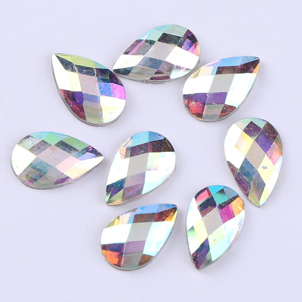 Buy Gorgeous Sharp Tip Nail Art Rhinestone AB Colorful DIY Manicure ...