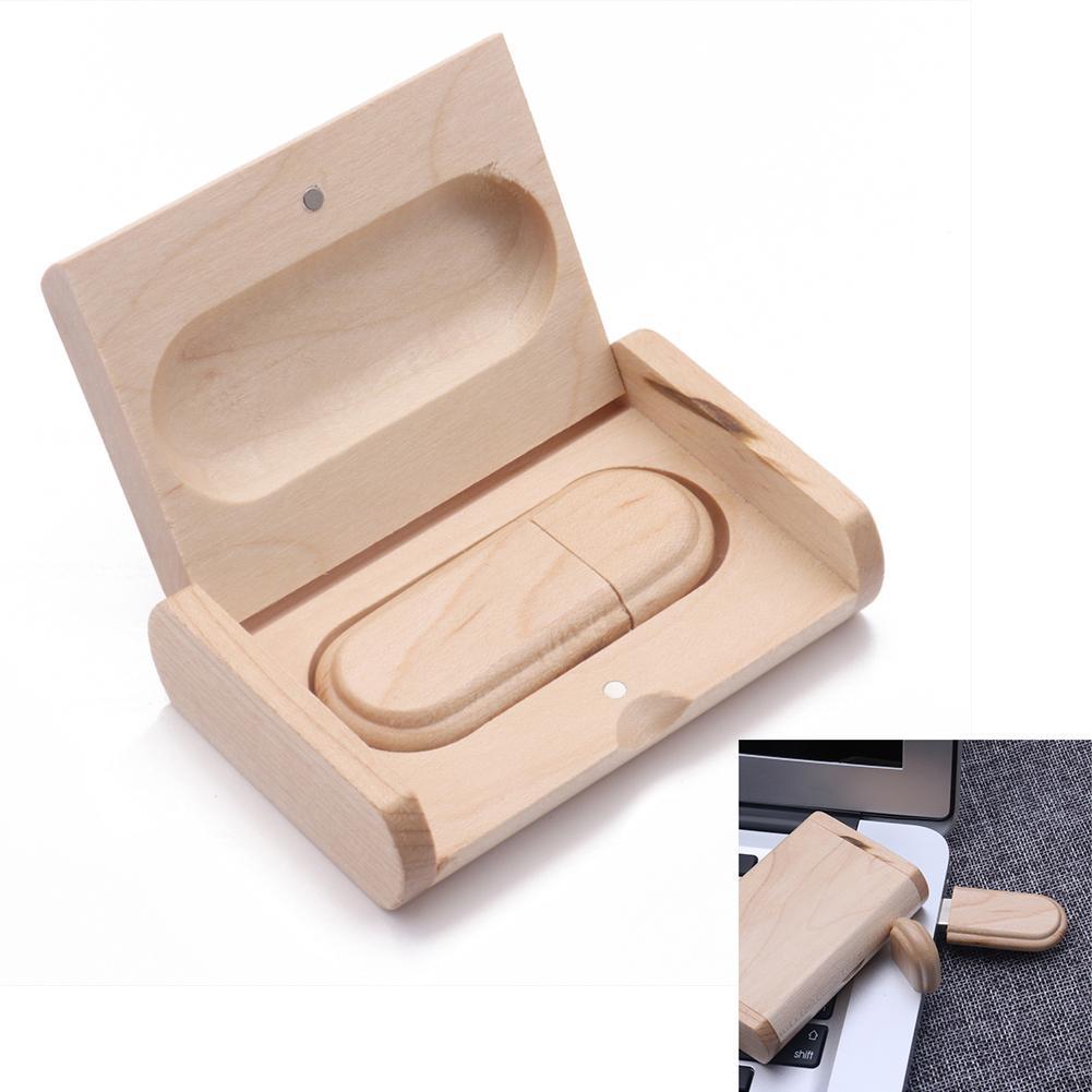 USB Flash Drive Wooden 2.0 Pen Drive USB Memory Stick Key Box Gift-buy ...