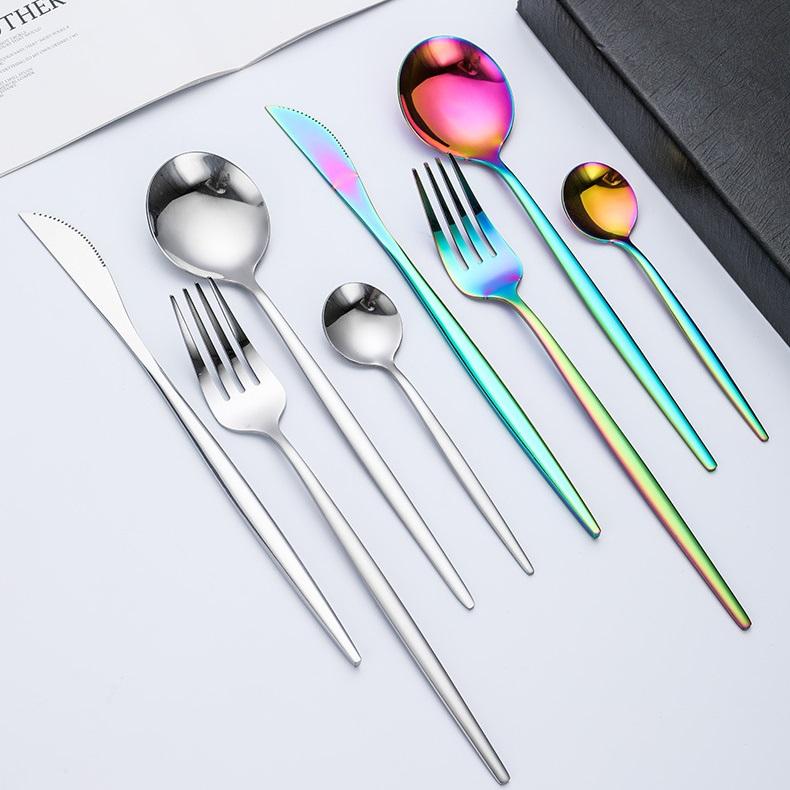 Buy 16PCS Cutlery Set Stainless Steel Dinnerware Set Kitchen Gold ...