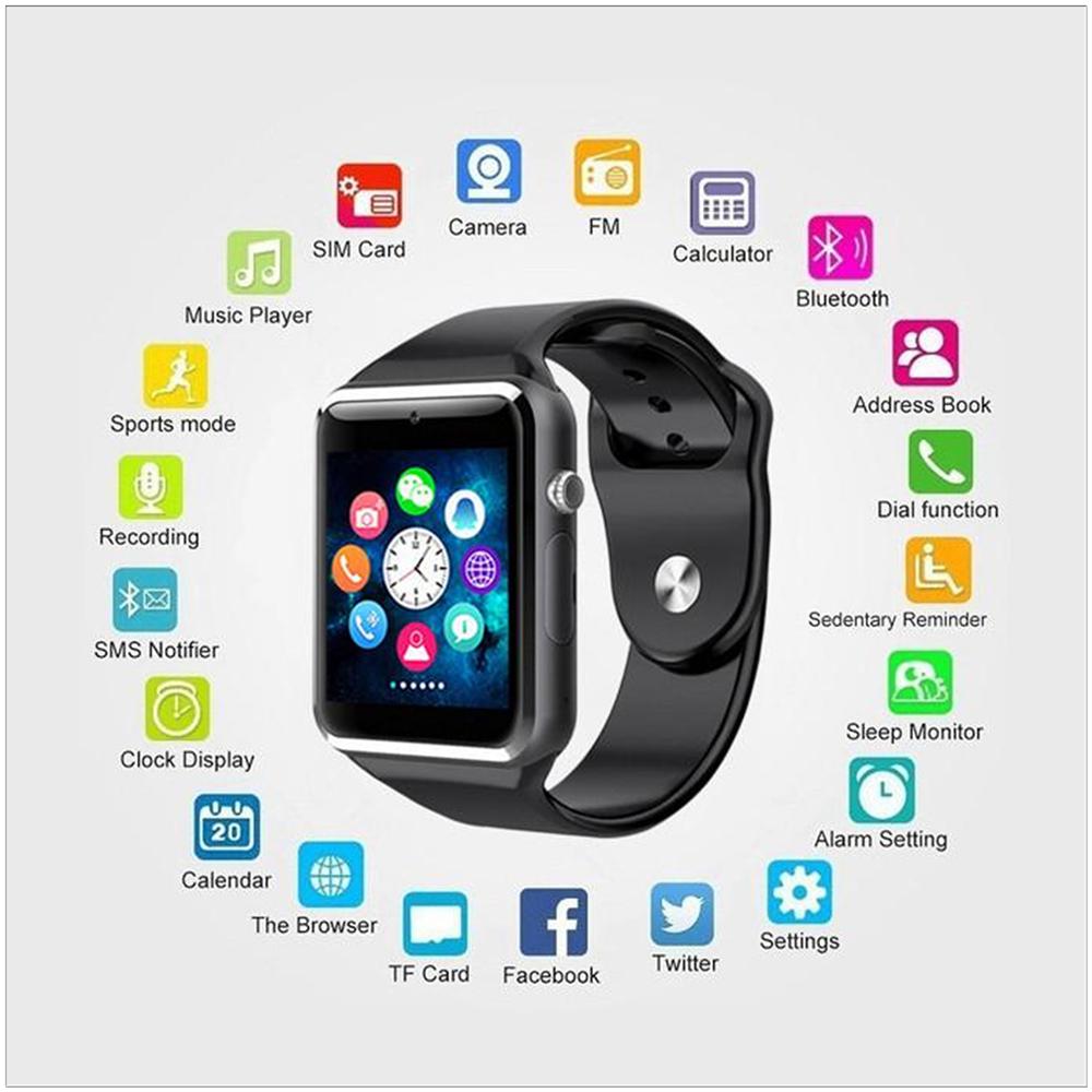 Smart Band A1 Touch Screen Bluetooth Smart Watches Waterproof with Sim ...