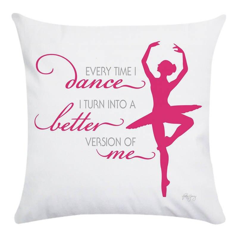 Cheap 45x45cm Dance girl Ballet Dancer Pattern Cushion Cover Short ...