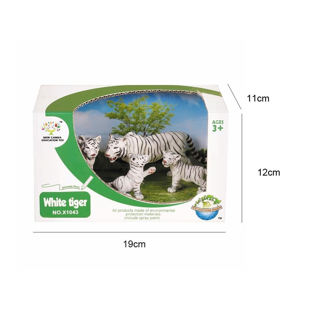 Buy Wild Animals Box Set of 4 White Tigers at affordable prices — free ...