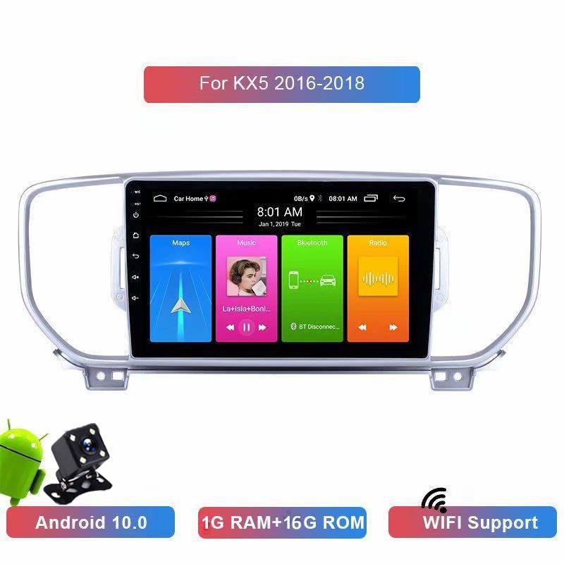 1+16G Android 10.0 Car Radio Multimedia Player For KIA KX5 2016-2018 Navigation GPS 2 din uygun ...