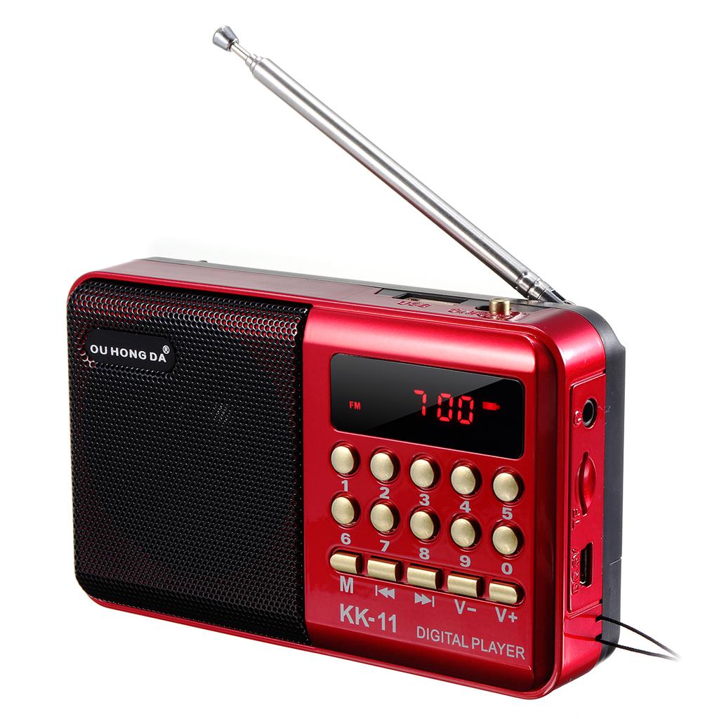 Buy MIni Portable Radio 21 Bands With Digital Key Selection Telescopic ...