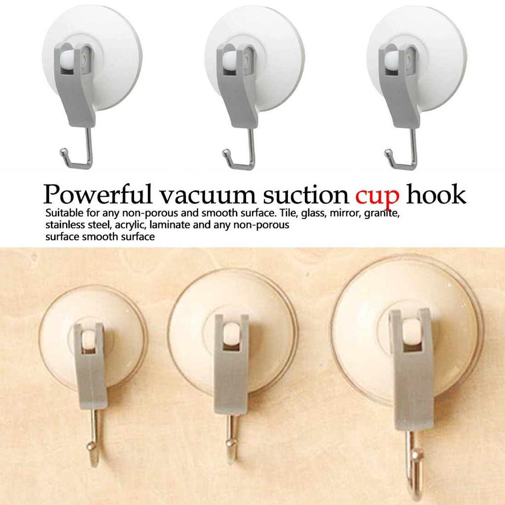 Buy Powerful Vacuum Suction Cup Hooks Kitchen Bathroom Towel Strong ...