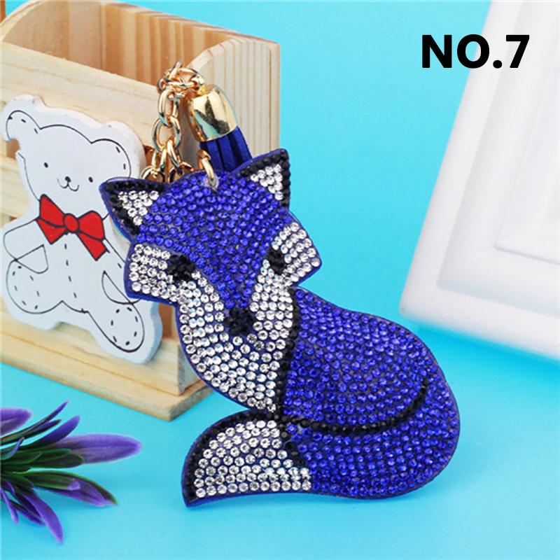 Buy Cute Key Ring Key Chain Rhinestone Lovely Crystal Design Handbag ...