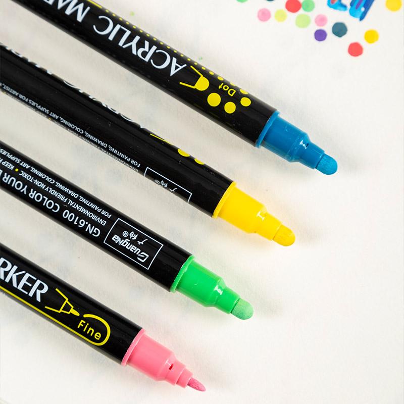 Satın alın Dual-Sided Double-Pointed Acrylic Marker for Bold and Fine ...
