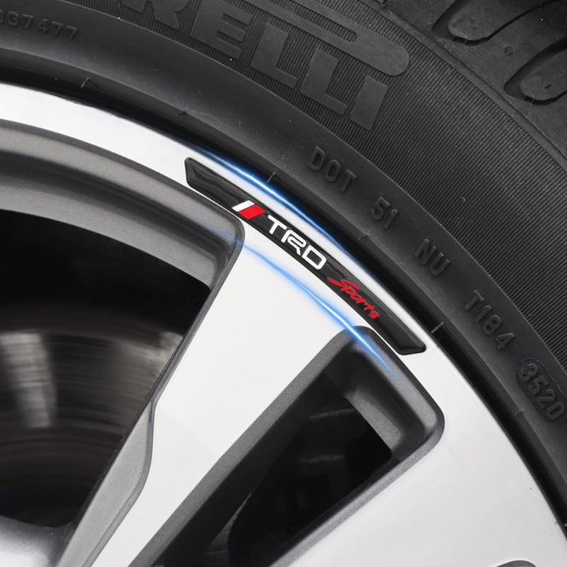 Buy 4pcs/set 9cm Car Wheel Rim Tyre Sticker Auto Tire Emblem Badge ...
