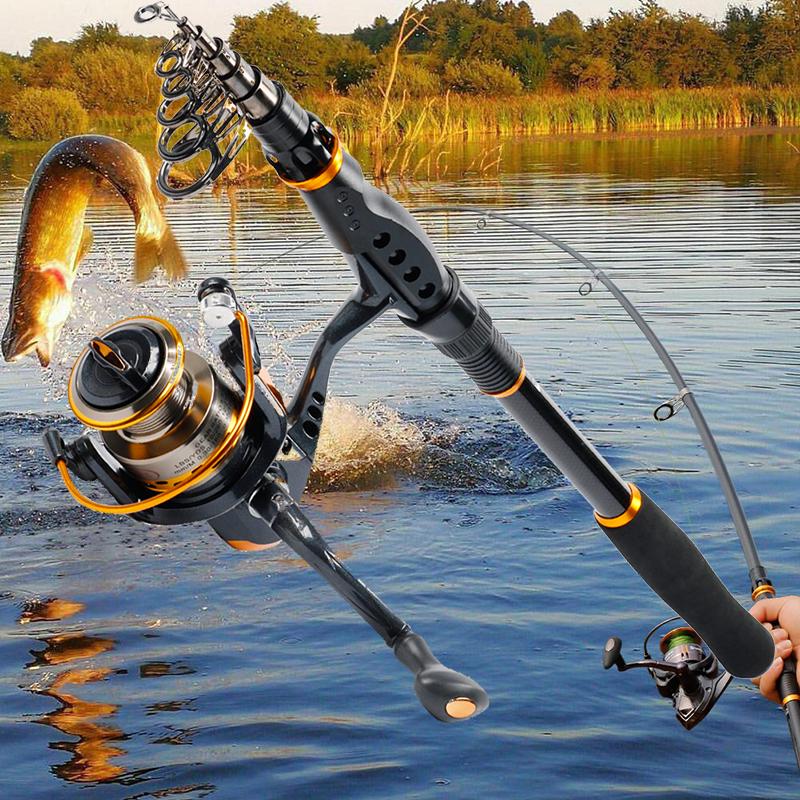 Buy Spinning Fishing Reel and Carbon Fiber Spinning Rod High Quality ...