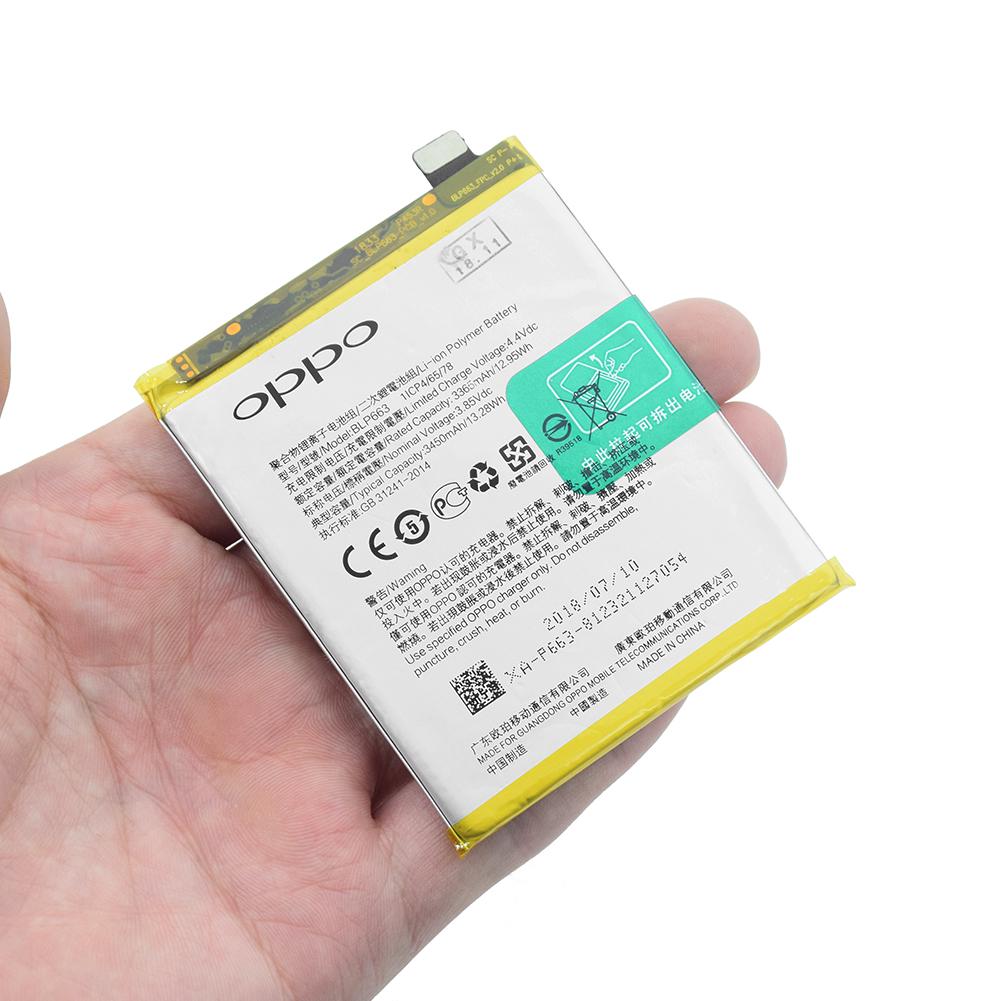 Buy Original BLP663 Battery For OPPO R15 Smart Phone 3.85V 3450mAh High ...