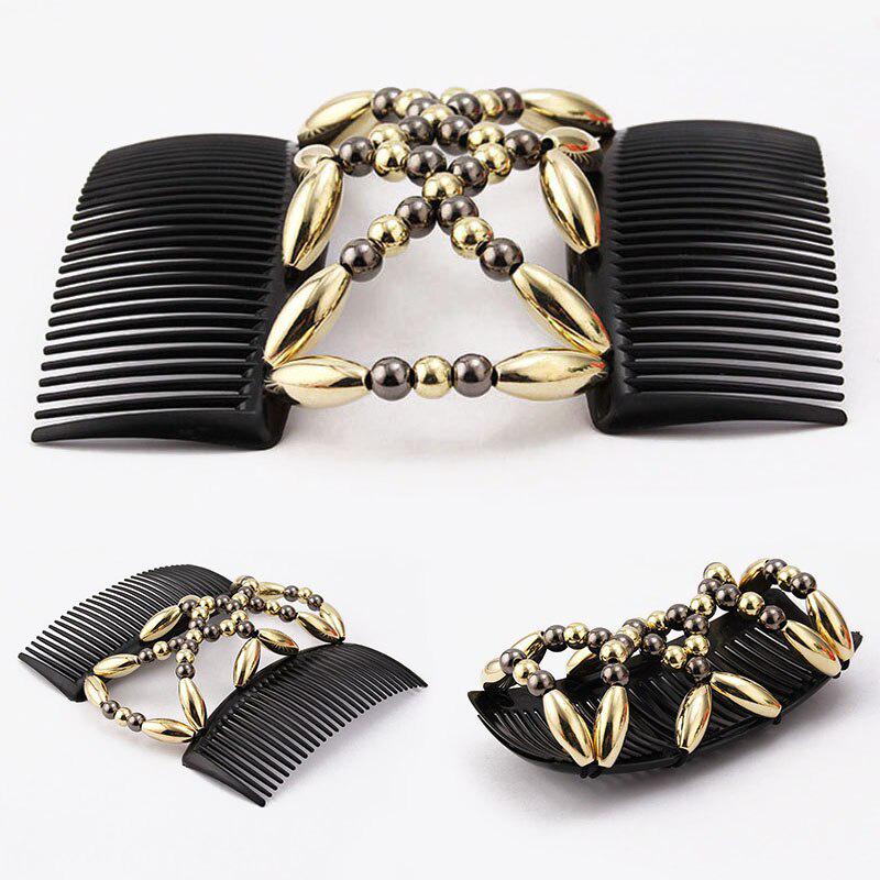 Buy Women Stretch Elastic Hairpin Double Magic Hair Clip Maker DIY ...