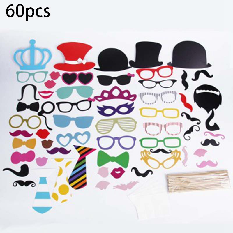 Buy Photo Booth Props Party Masks Hat Mustache Lip Photobooth Props ...
