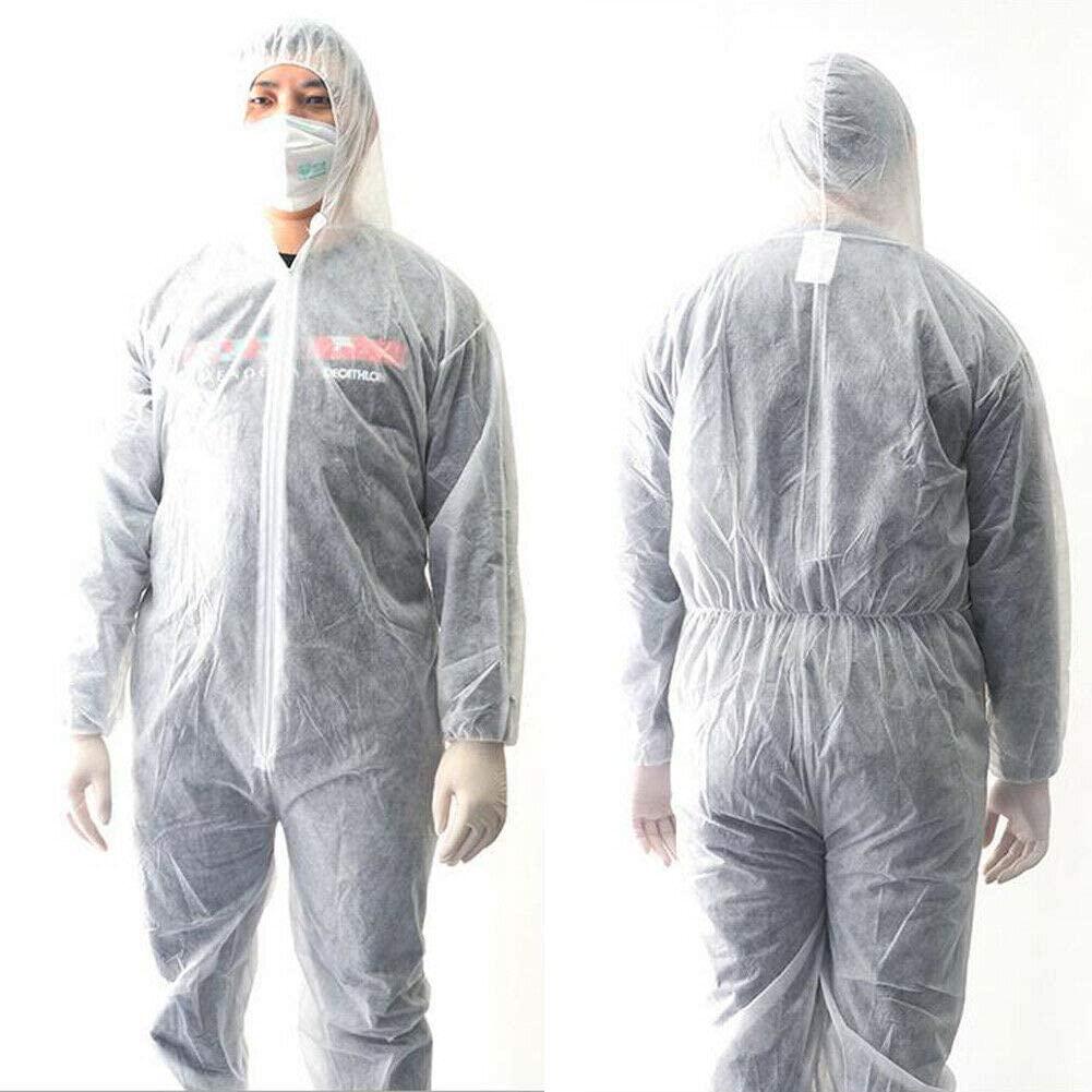 Buy Overall Hooded Isolation Gown Protective Suit Work Clothing Full ...
