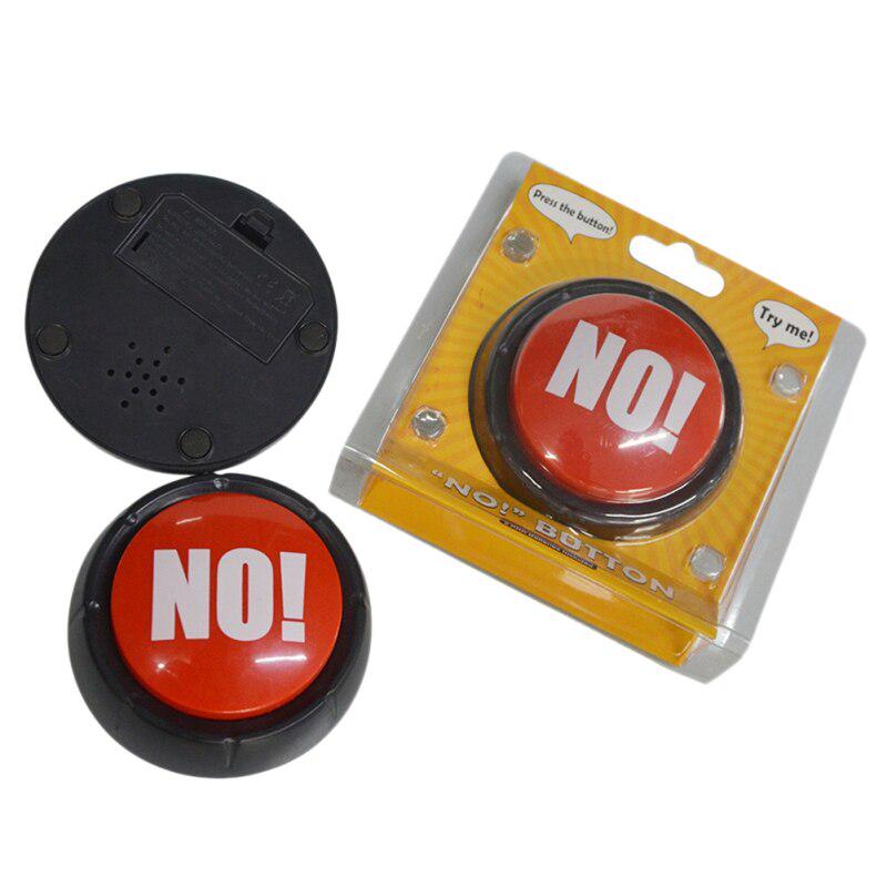 NO NO Squeeze Sound Button Music Box Novelty Gag Toy Baby Kids Event ...