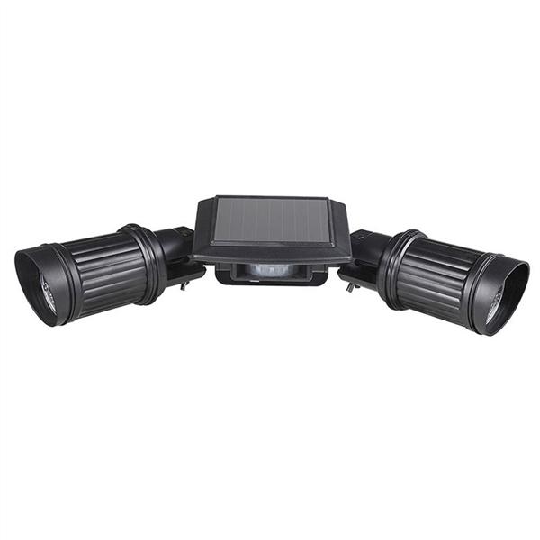 Buy Solar Lights Dual Head Spotlight Waterproof 14 LED Wall Lamp with ...