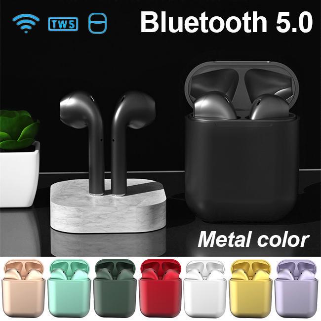 Buy Inpods12 TWS Metallic Macaron Bluetooth Headset In-Ears Wireless ...