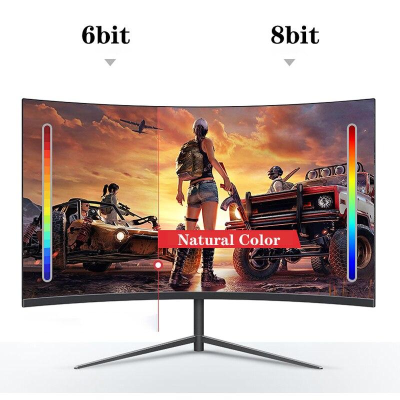Buy 24 Inch Curved Monitor 75Hz 2ms Response Desktop PC HD Computer ...