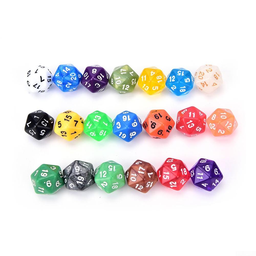 D20 Polyhedral Gaming Dice Twenty Sided Die Number 1-20 For Gaming ...