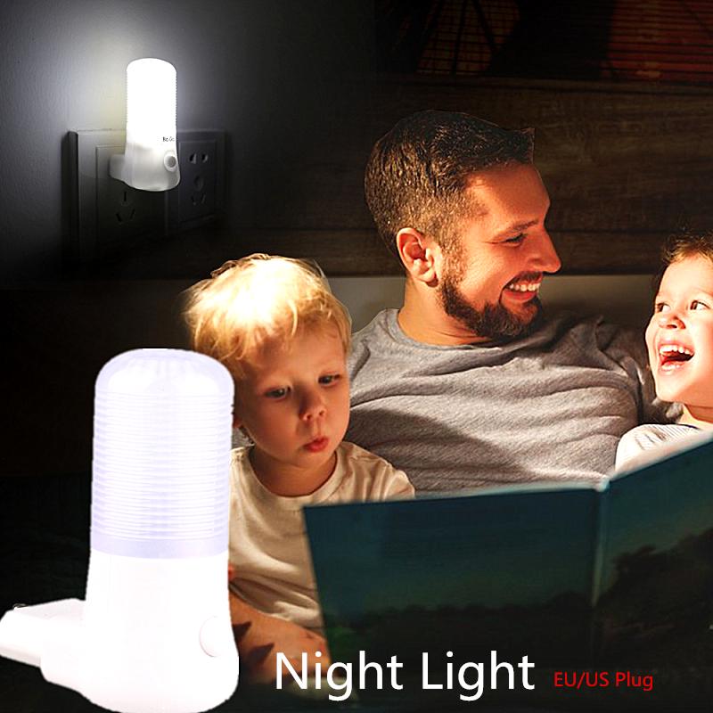Buy Brightness LED Night Light Wall Socket Bedside Lamp Home Decoration ...