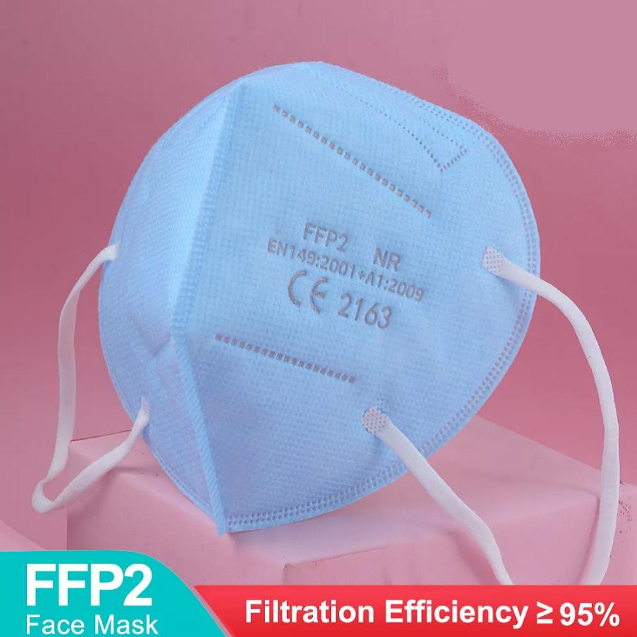 Buy 5 Layer CE KN95 FPP2 Approved hygienic Protective Mouth Face ...